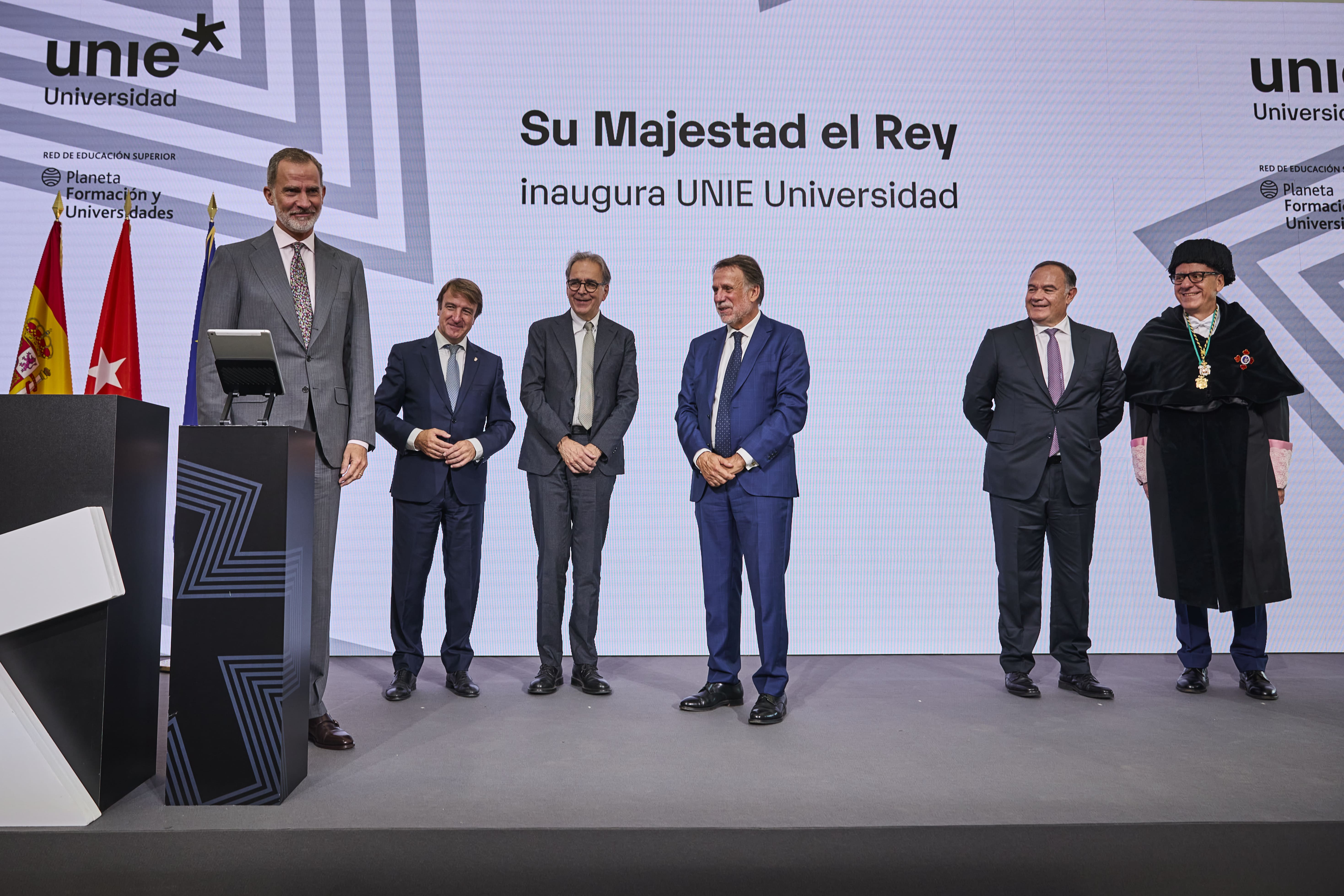Aniversario de la Inauguración de UNIE presidido por el Rey